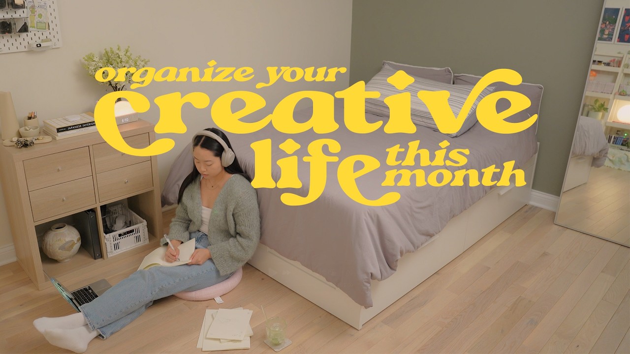 organizing my creative life & planning for a productive month ahead ...