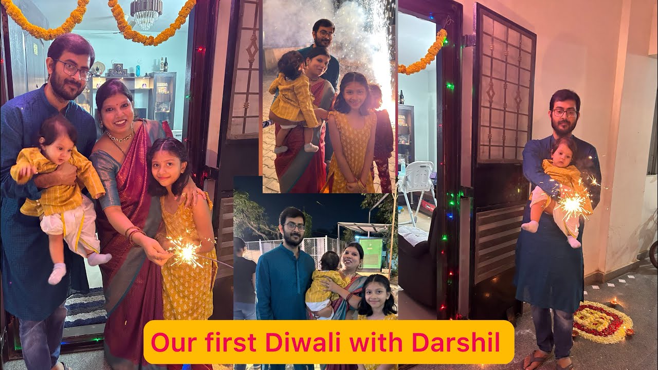 Our first Diwali with Darshil - YouTube