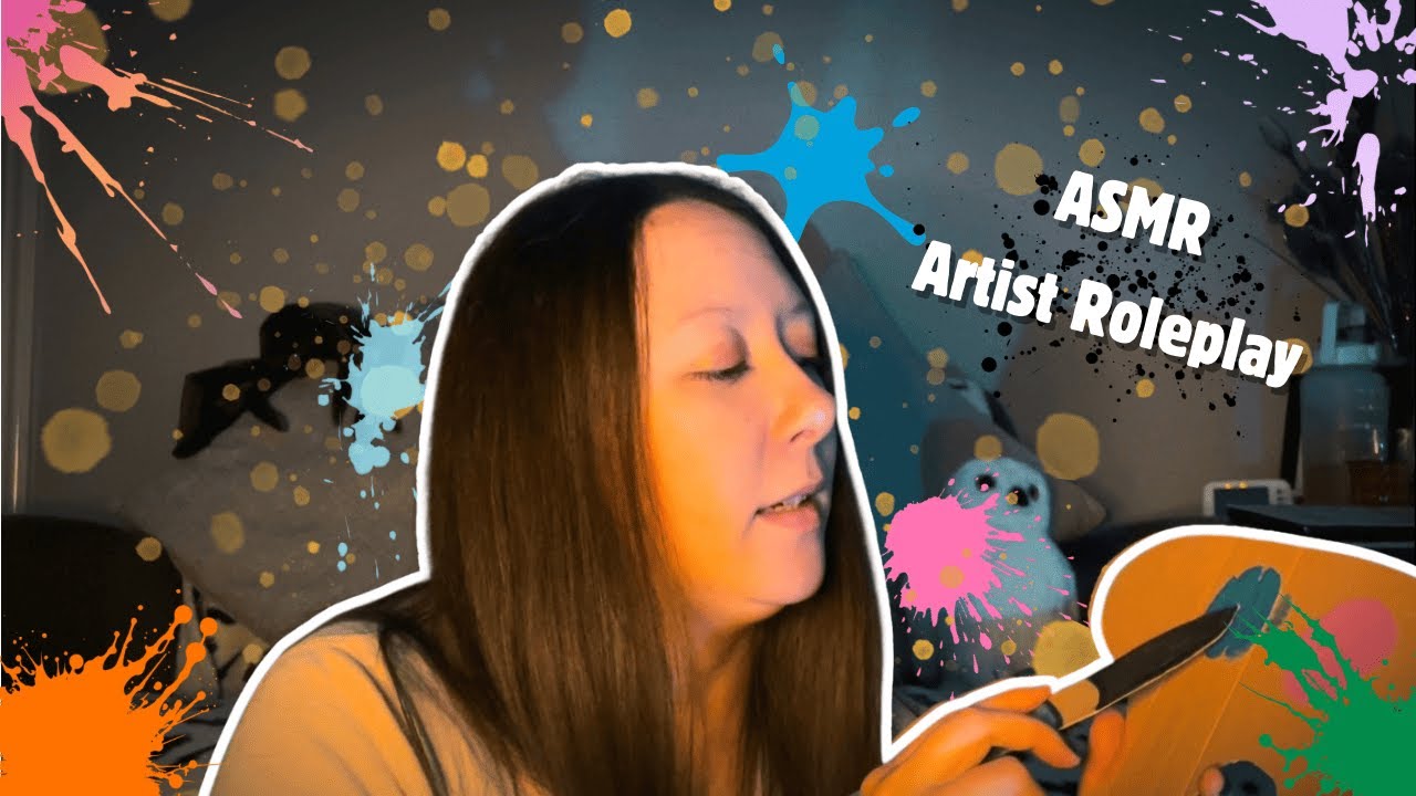 ASMR Measuring, Drawing & Painting Your Face 🎨 Soft Whisper Artist ...
