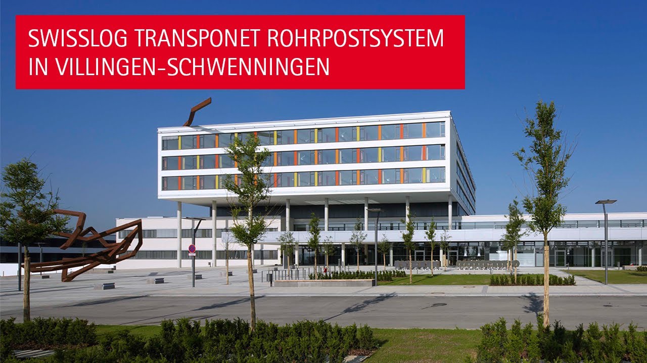 Swisslog TranspoNet Rohrpostsystem in Villingen-Schwenningen - YouTube