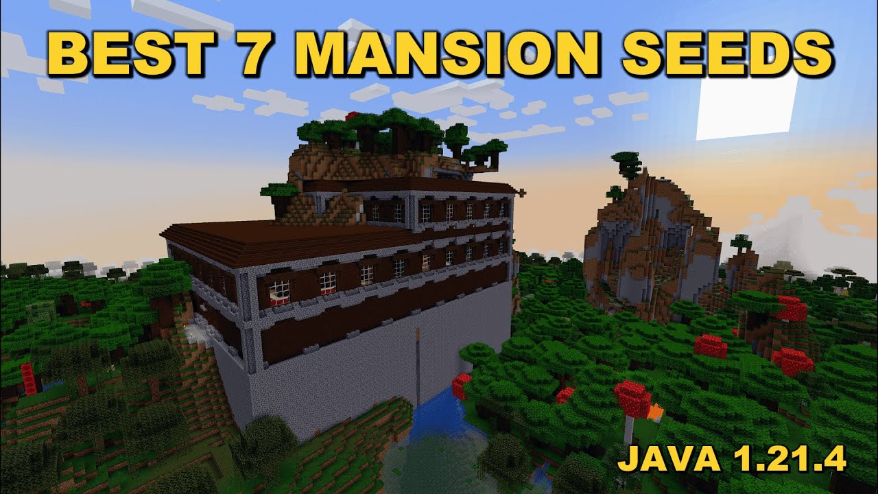 TOP 7 NEW MANSION SEEDS MINECRAFT 1.21 - YouTube