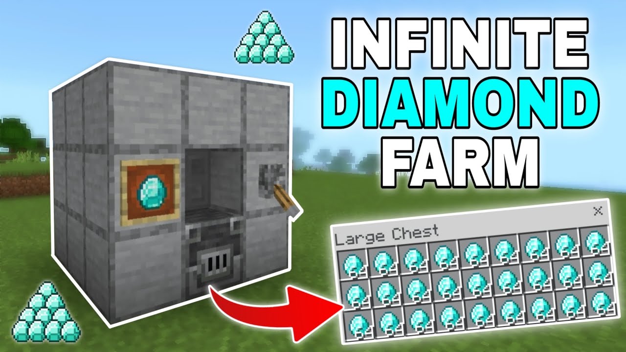 Minecraft New Infinite DIAMOND FARM | Bedrock Edition 1.19/1.20! - YouTube