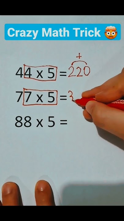 Crazy Math Trick #shorts #maths #tricks - YouTube