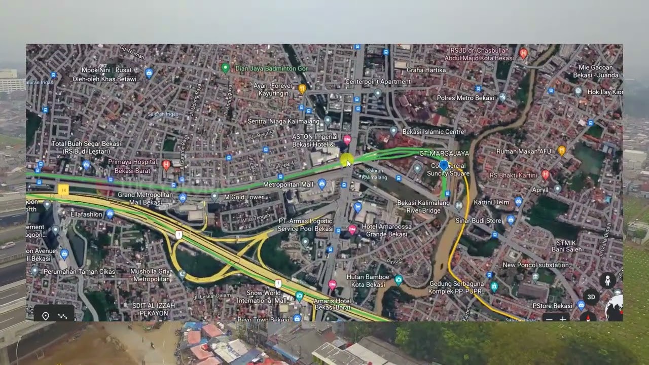 Trase/Jalur Tol Becakayu Full Kp.Melayu - Tambun || Target Seksi 2B ...