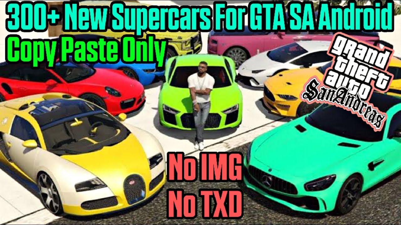 300+ Supercars Mod For Gta San Andreas Android | Luxury Cars Mod For ...