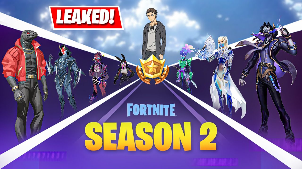 Fortnite All SEASON 2 BATTLE PASS Skins LEAKED.! - YouTube