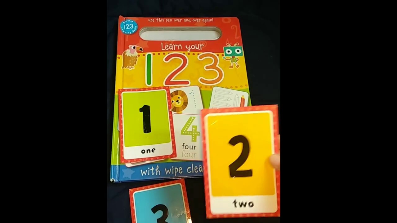 Idea for teaching - Numbers 1 2 3 (Flashcards, Wipe&Clean Book and ...
