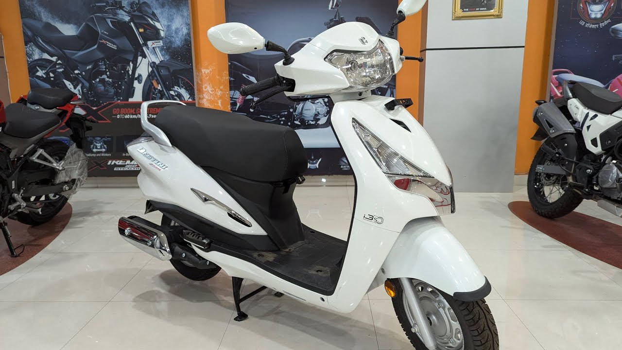 New Hero Destini Prime 125 - Pearl Silver White - YouTube