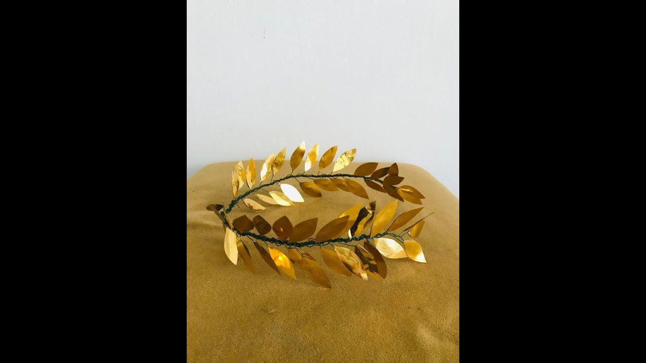 #headpiece inspirado en la mitología griega, corona de laureles - YouTube