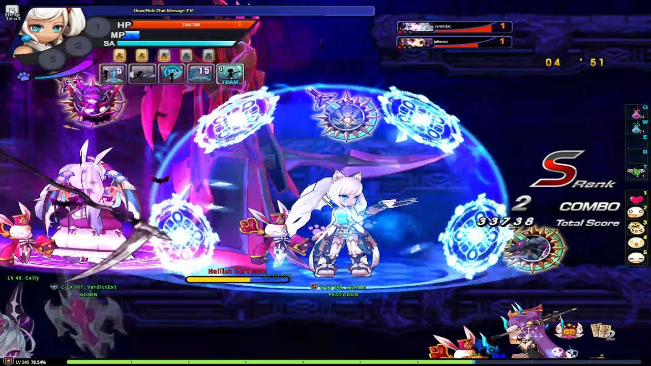 1-10F Tower of Disappearance (Light Rin) Grand Chase Classic - YouTube