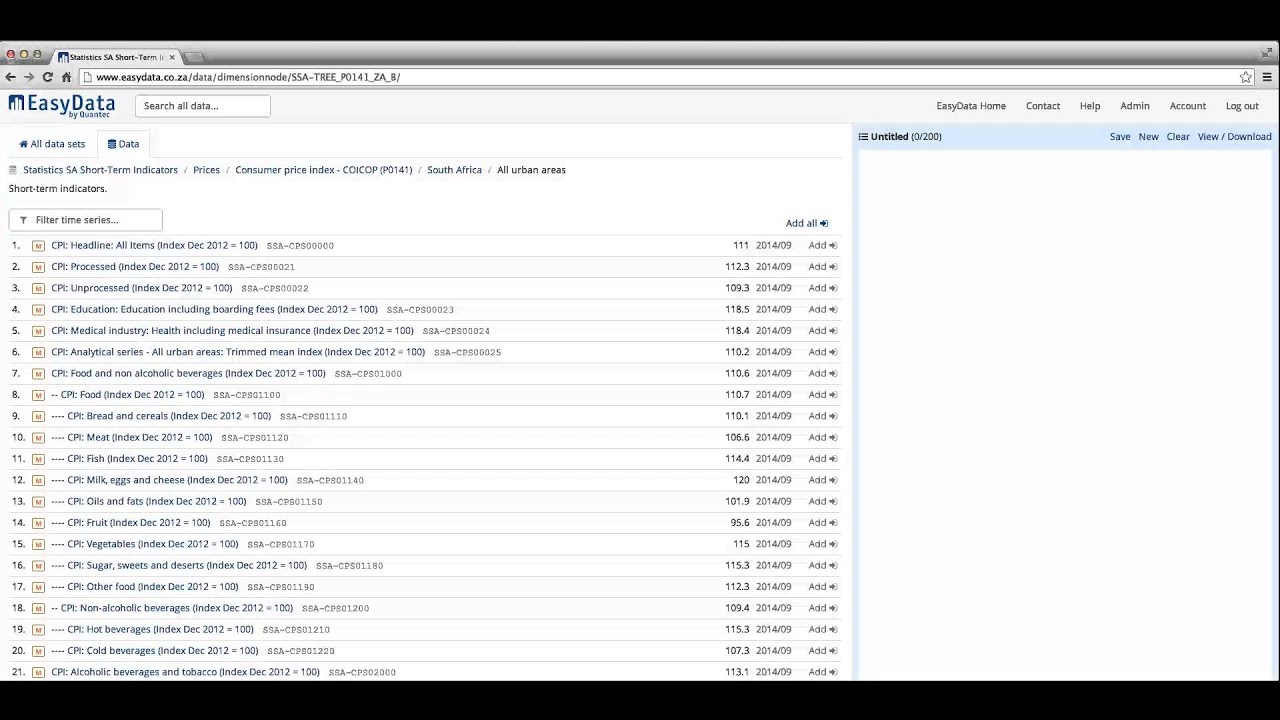 EasyData tutorial: How to find, apply calculations and download a time series. - YouTube