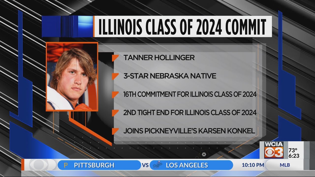 Illini add tight end Tanner Hollinger to class of 2024 - YouTube