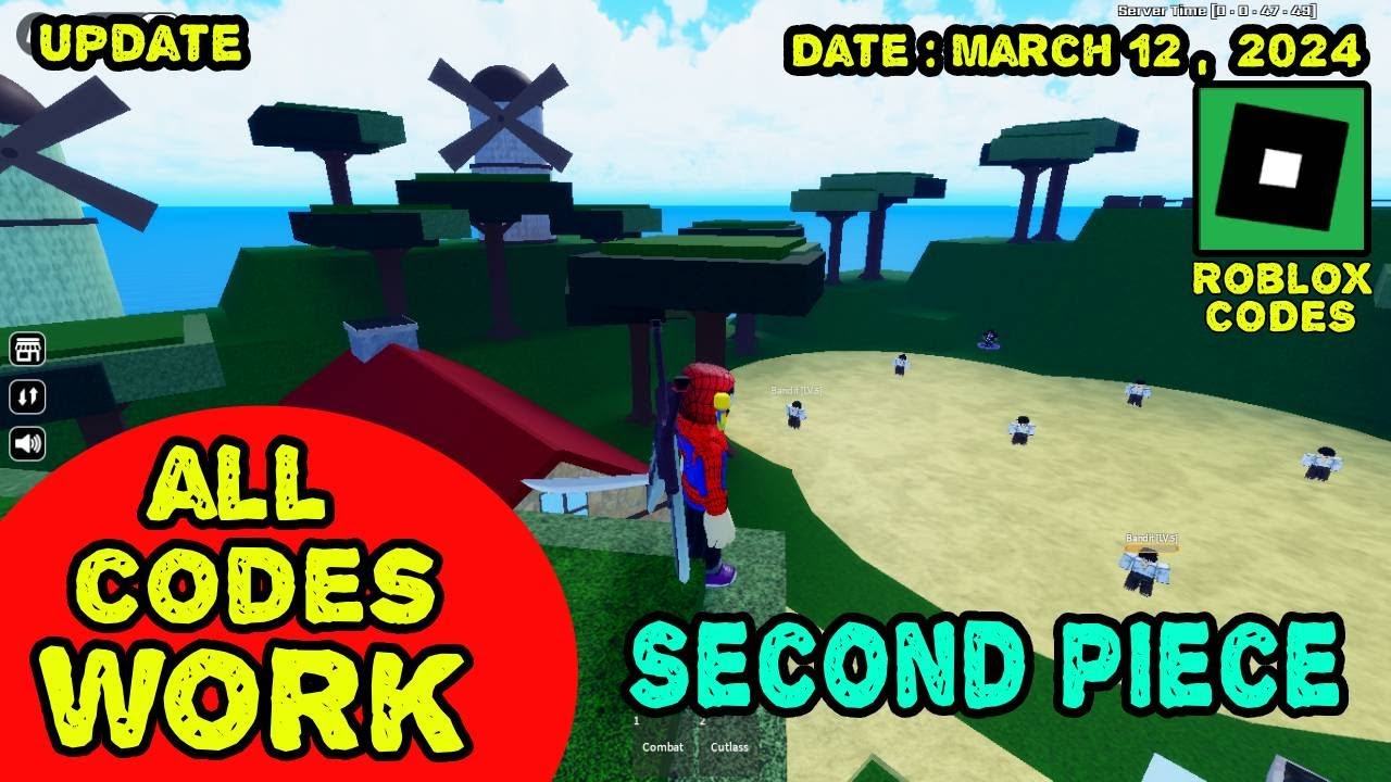 All Codes Work Second Piece ROBLOX, March 12, 2024 - YouTube
