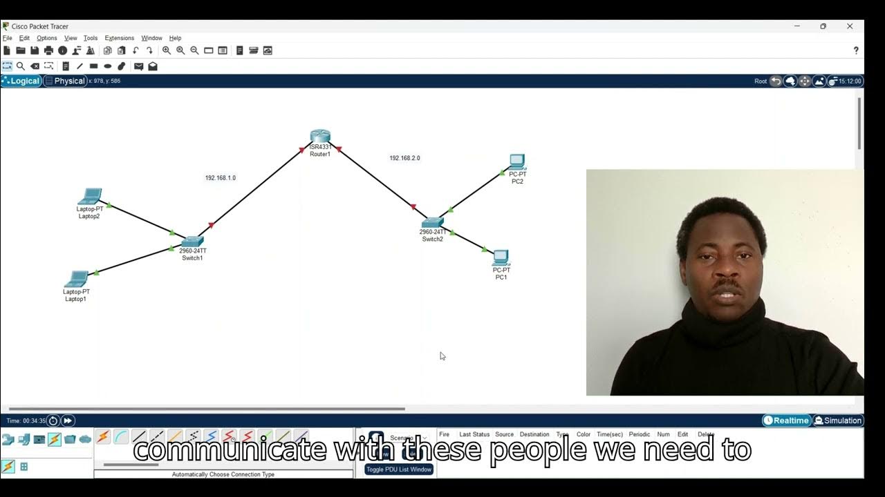 Cisco packet tracer network configuration and cyber security - YouTube