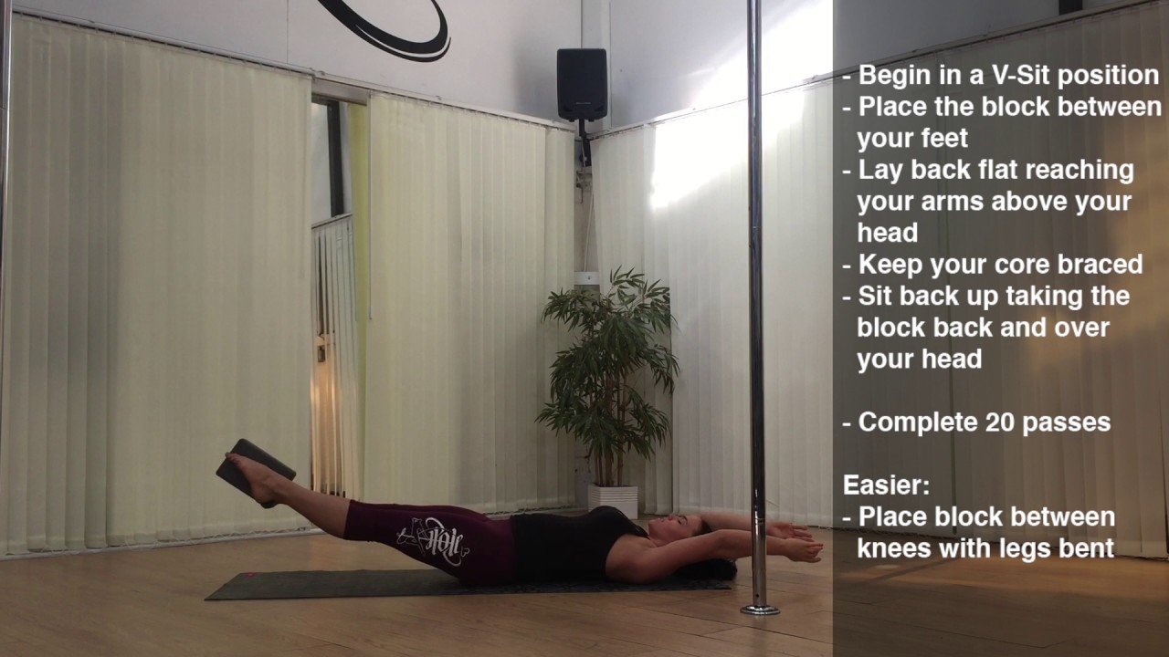 PoleWOD Wednesday - Foam Block Workout - YouTube