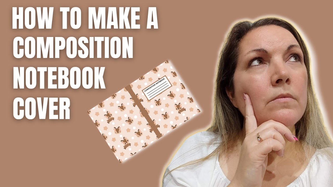 How to make a Composition Notebook Cover - YouTube