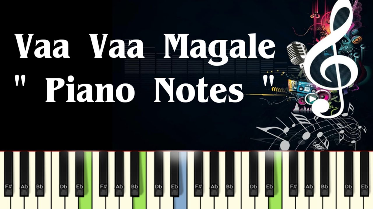 Vaa Vaa Magale (ilayaraja) Engamma Raani, Piano Notes, Music Sheet ...