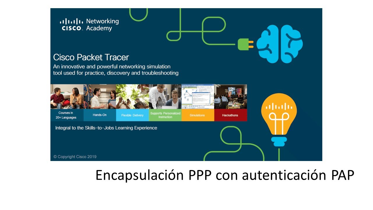 Encapsulación PPP con autenticación PAP Packet Tracer - YouTube