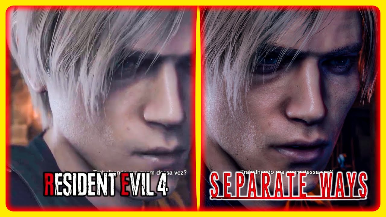 COMPARAÇÃO DE RE 4 SEPARATE VS RE4 REMAKE PARTE 1 - YouTube