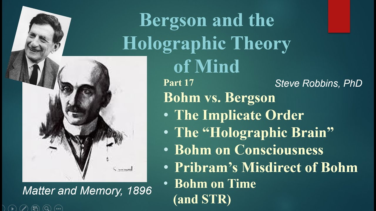 Bergson's Holographic Theory - 17 - Bohm, the Implicate Order - YouTube