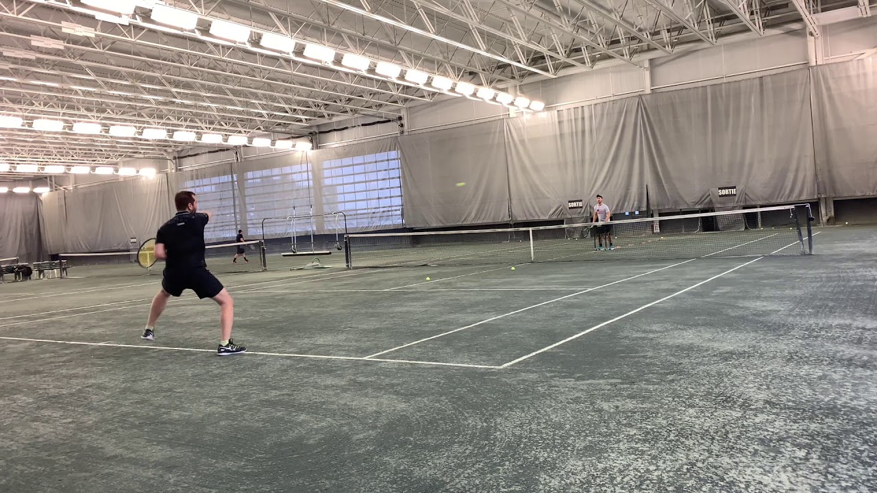Practice at IGA clay courts - YouTube
