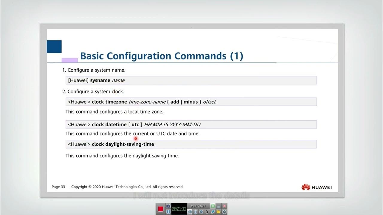 3.2.2 Basic Configuration Commands - YouTube