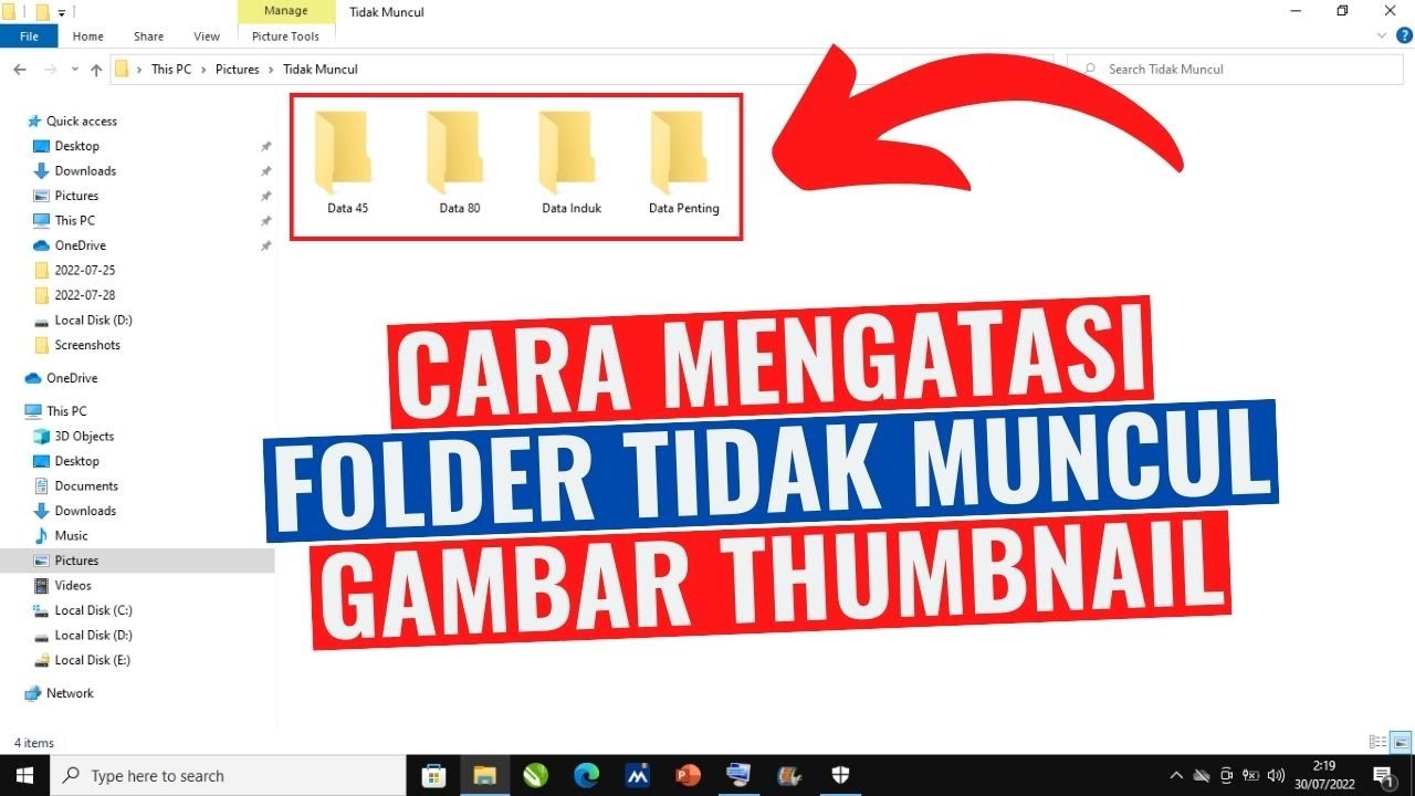 Cara Mengatasi Gambar Thumbnail Tidak Muncul Pada Folder Windows 10 ...