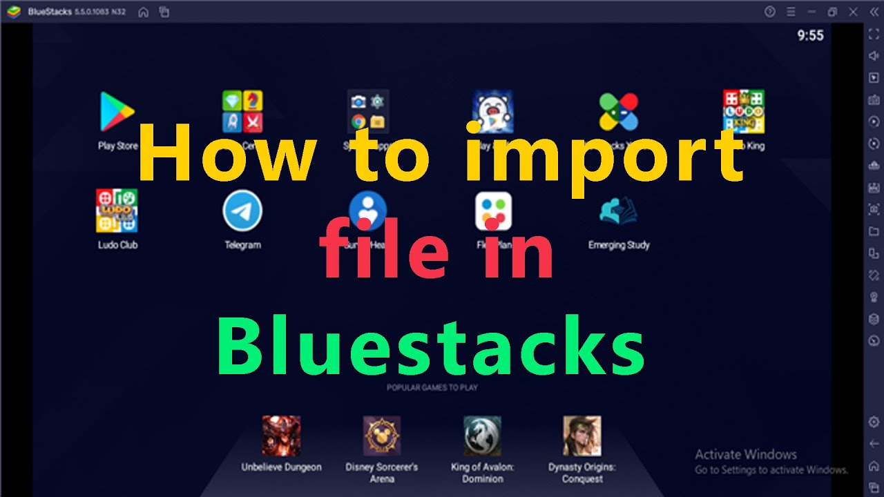 How To Import Files In Bluestacks5 YouTube How To Import Files In Bluestacks5 YouTube