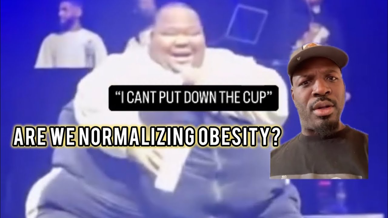 Obese rapper sings he can’t put down the cup - YouTube