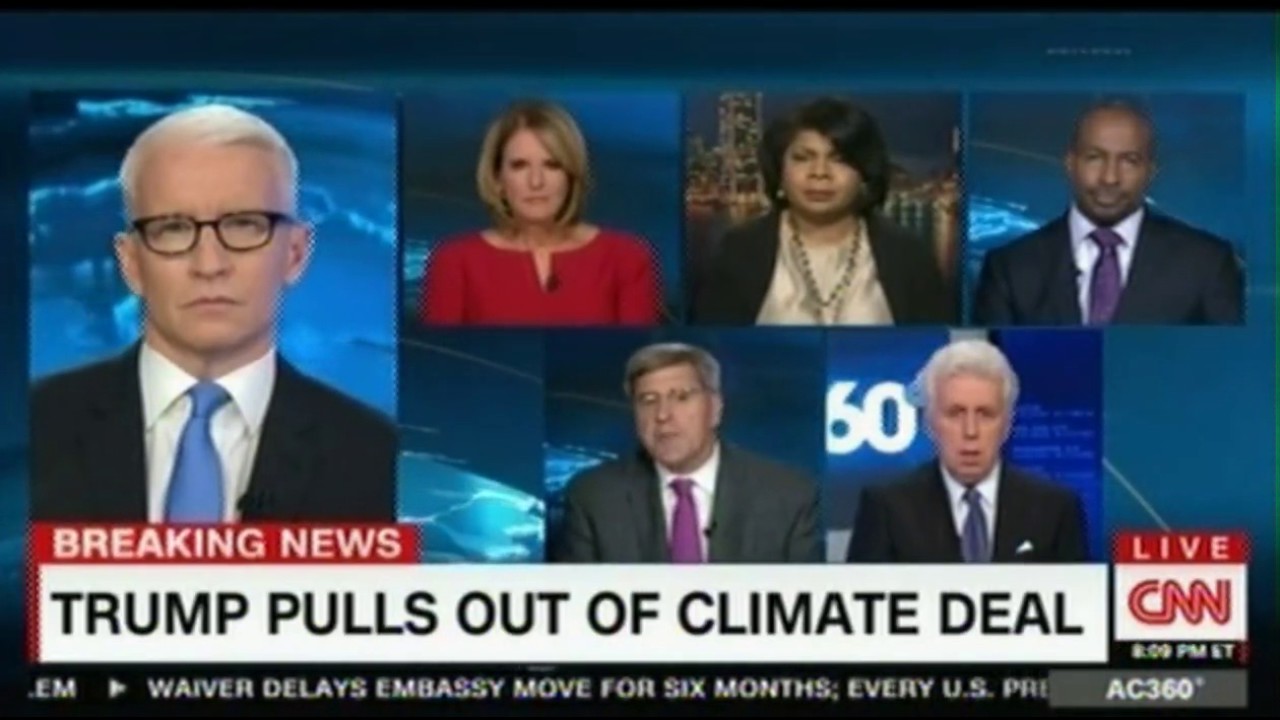 Anderson Cooper Trump Pulls out of Climate Deal CNN Panel discussion ...