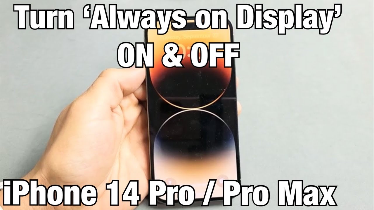 iPhone 14 Pro/ Pro Max: How to Turn 'Always on Display' ON or OFF - YouTube
