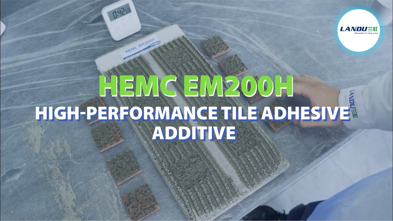 HEMC EM200H — High Performance Tile Adhesive Additive - YouTube
