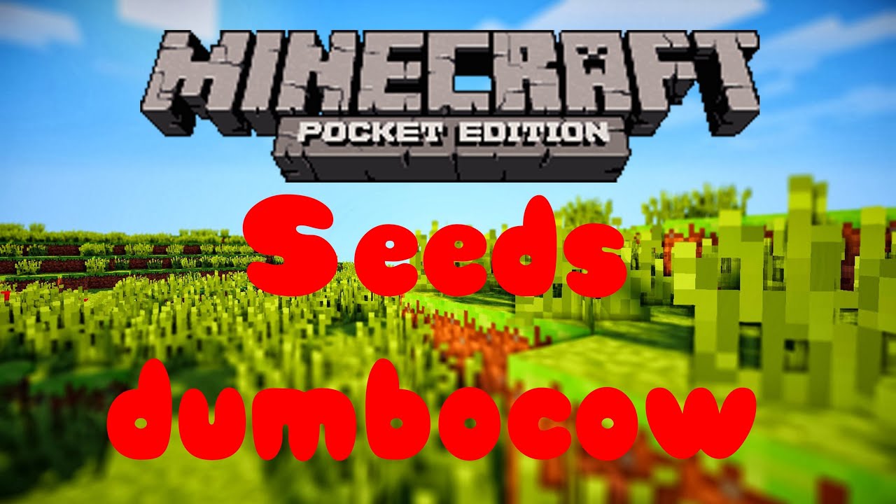 Awesome Minecraft Pocket Edition Seeds! (dumbocow) - YouTube