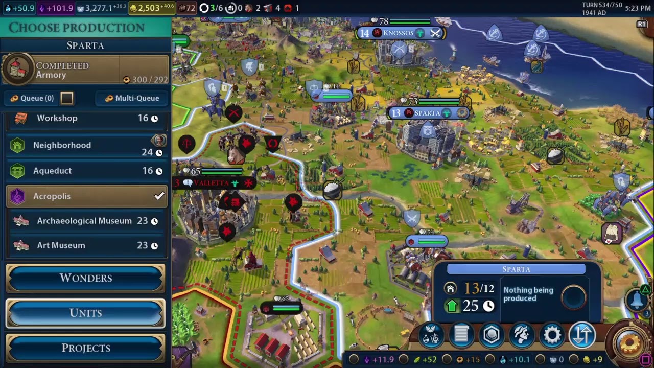 Civilization 6 gameplay on PS4 - YouTube