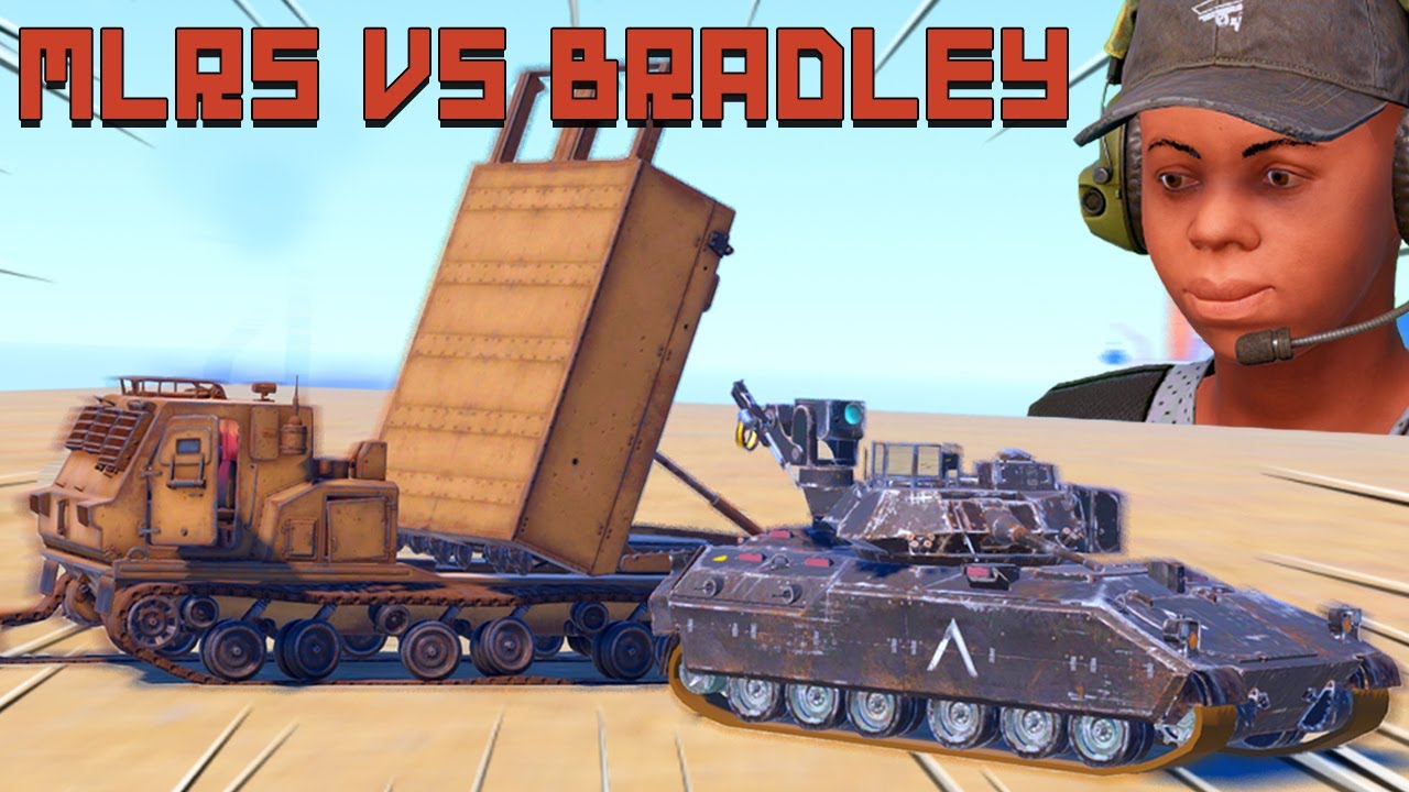 Can Bradley survive MLRS rockets in Rust? - YouTube
