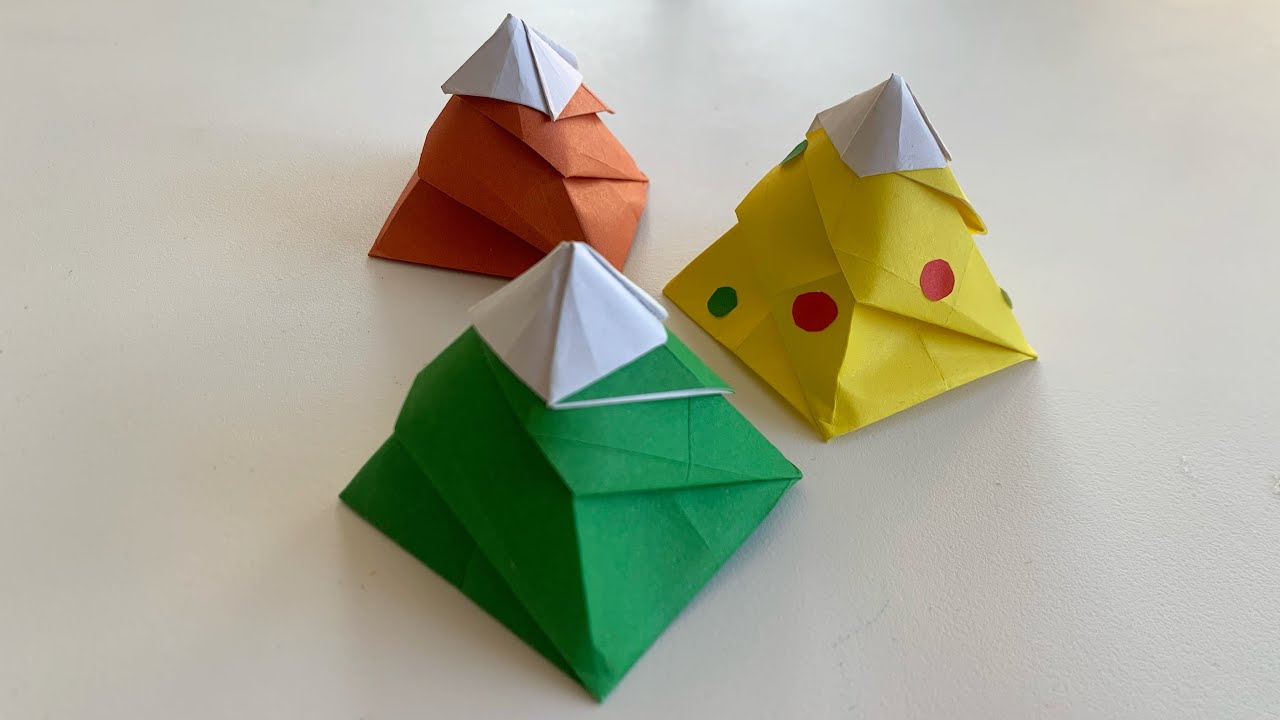How to Make Origami Mount Fuji - YouTube