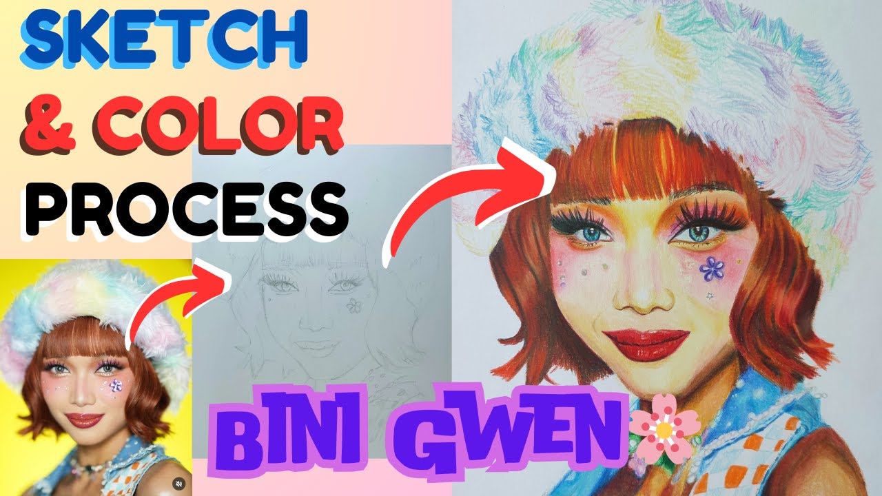 How I Draw Bini Gwen Tutorial for Beginner Artists - YouTube