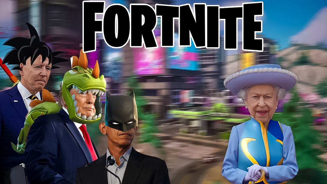 US Presidents Play Fortnite With Queen Elizabeth II - YouTube