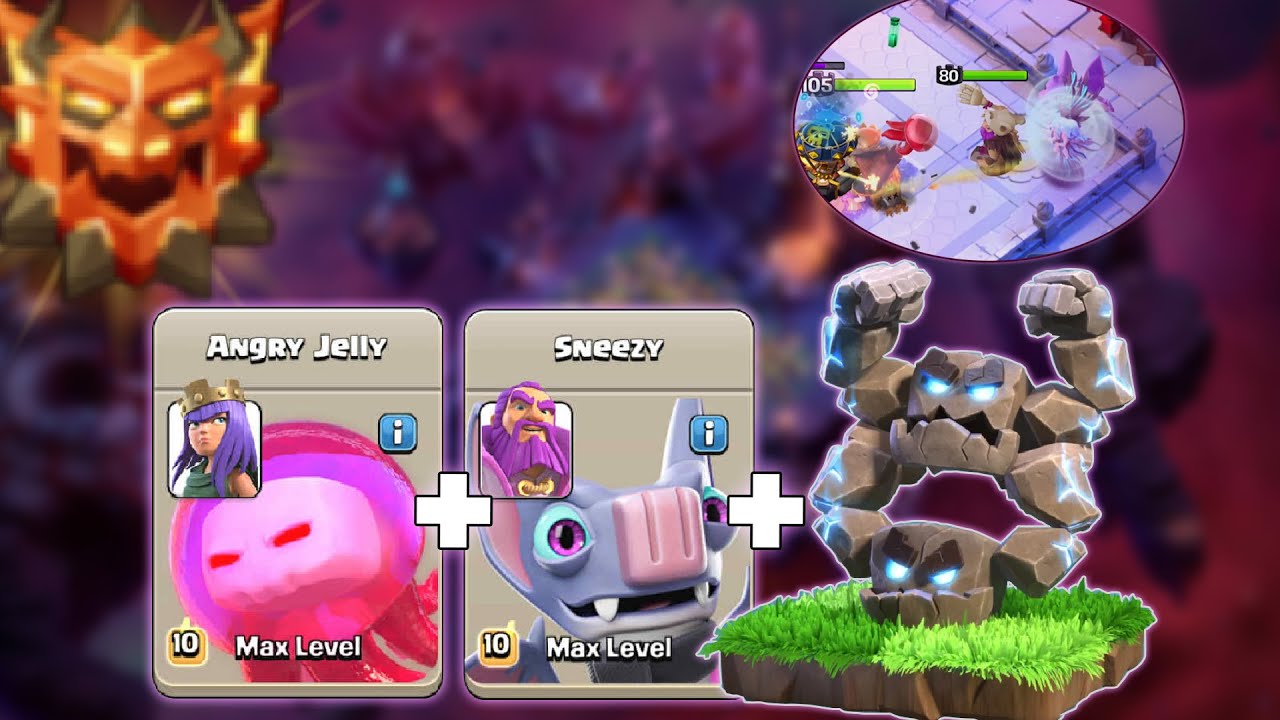 Queen Warden Walk Esports Style Meteor Golem Pro Legend League Attack ...