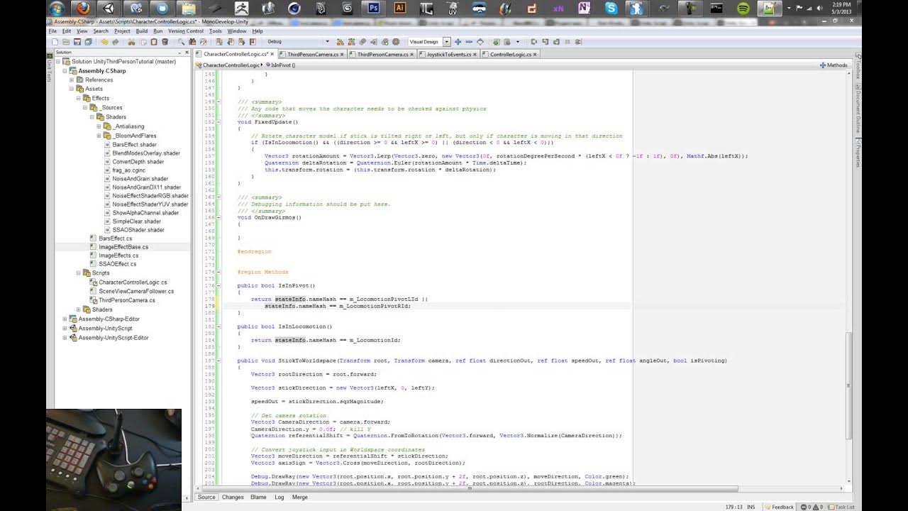 Unity Third Person Control: Mecanim Transition - Tutorial 14 - YouTube