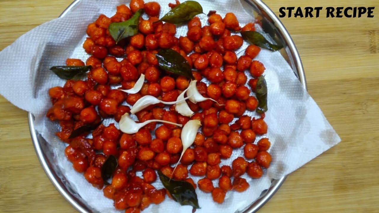 Chana 65 | Dhaba Style Chana Fry | Chana 65 Recipe | Kondakadalai 65 ...
