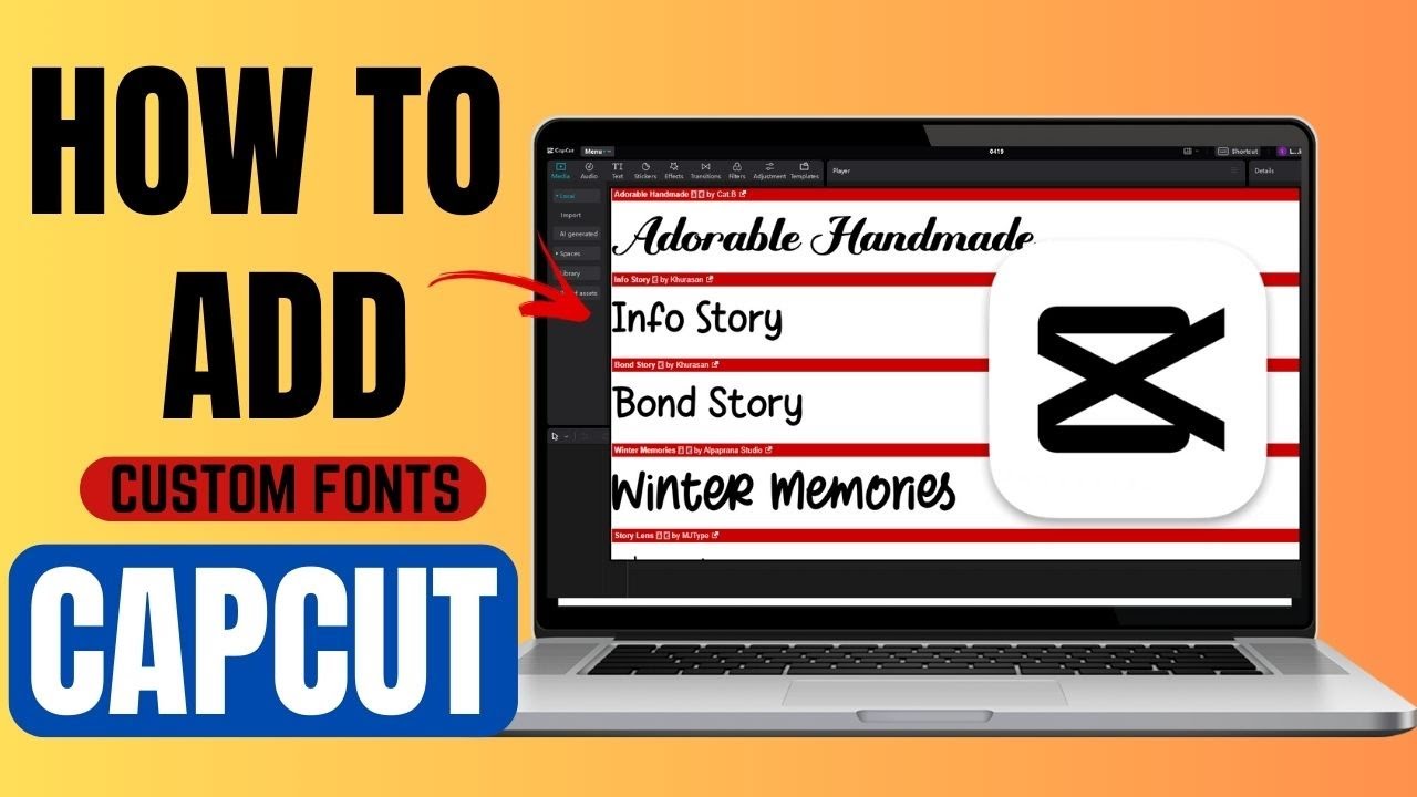 How to Add Custom Fonts in Capcut (2024) - YouTube