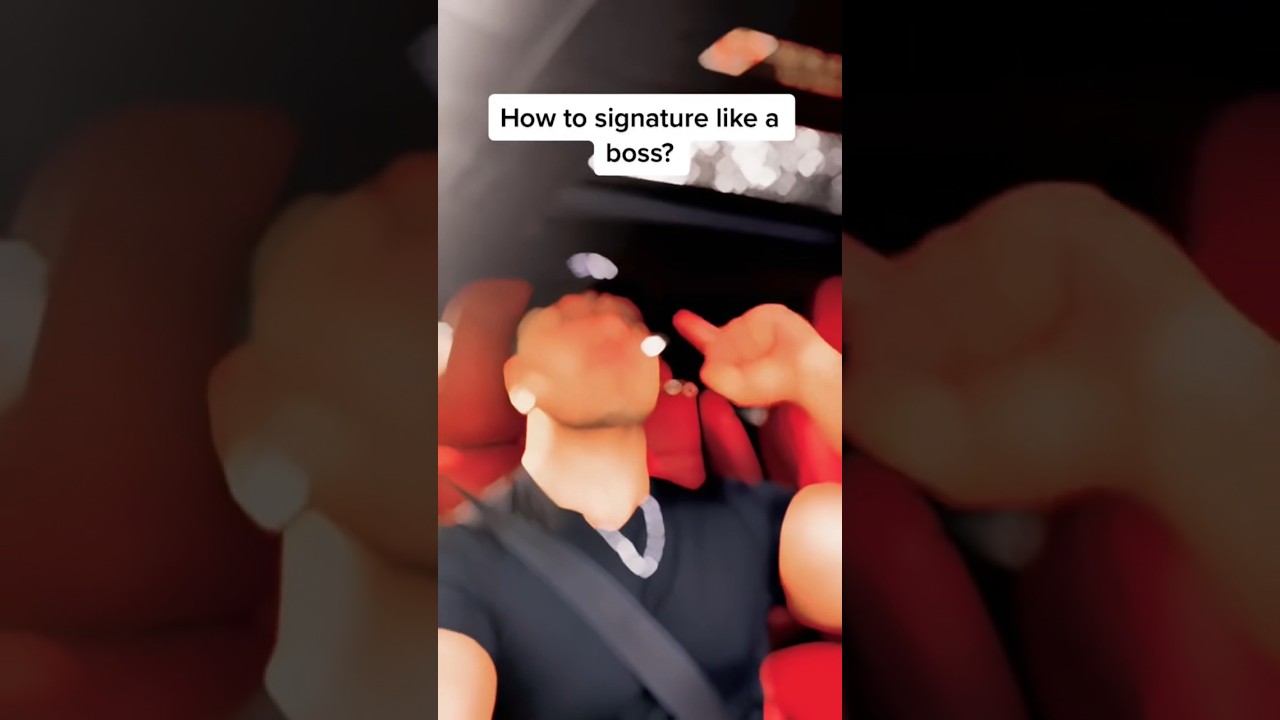 How to signature like a boss? D - YouTube