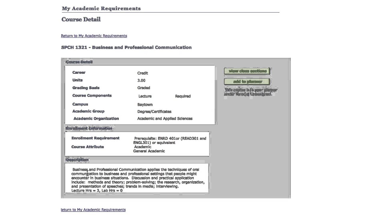 Academic Requirements Tutorial - YouTube