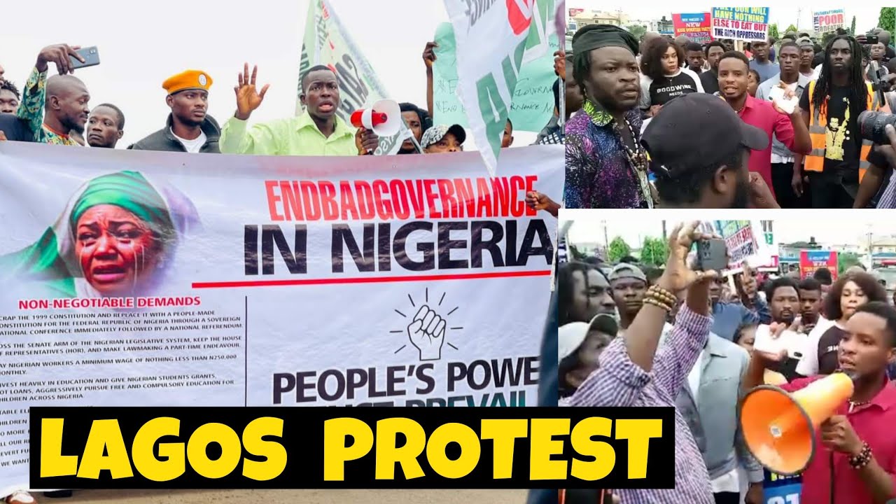 Protest: Massive Crowd Stormed Ojota to Demand the end to bad ...