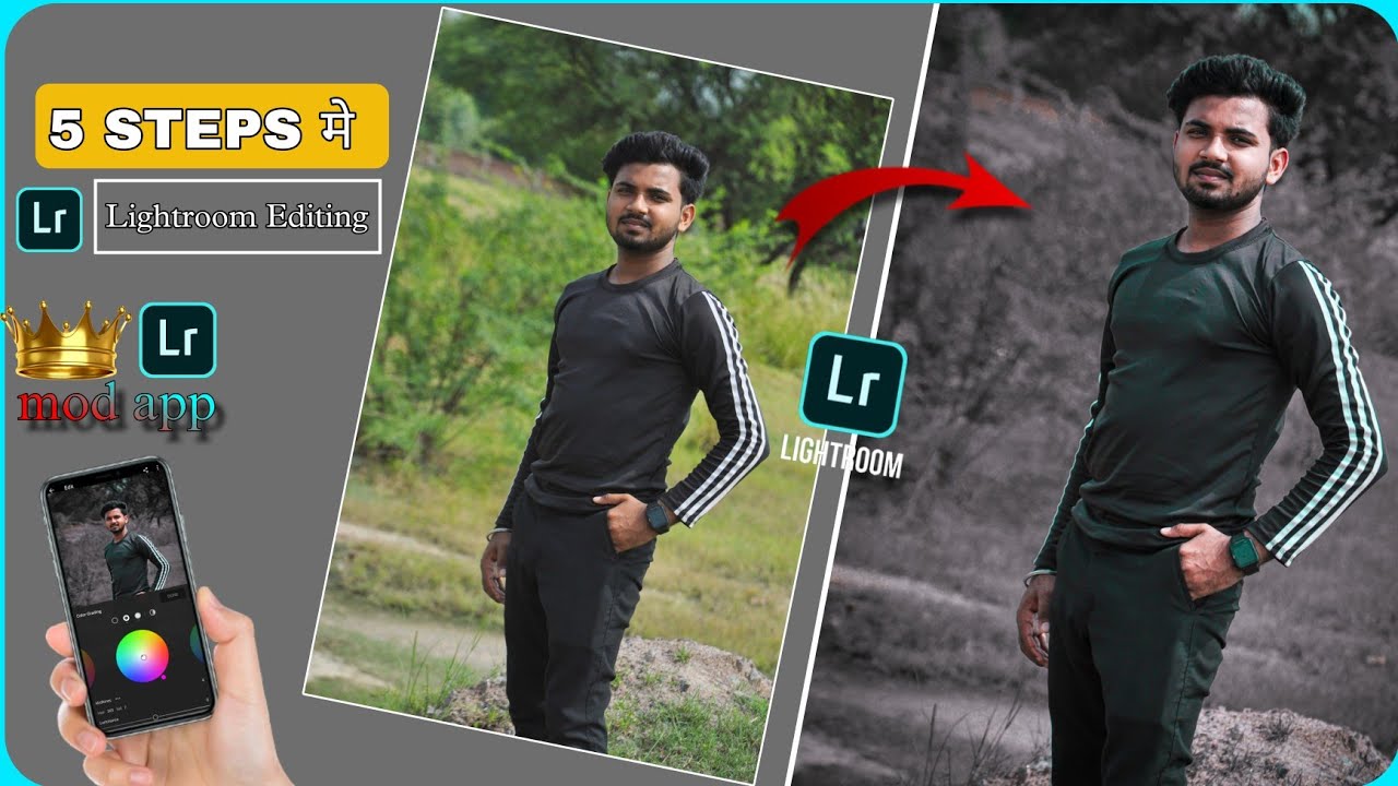 Lightroom Black and White Editing Tutorial - Lightroom Mobile Tutorial. Urban - YouTube
