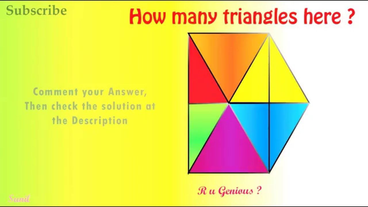 Puzzle of Count Triangle for maths tricks, shortcuts, skills ...