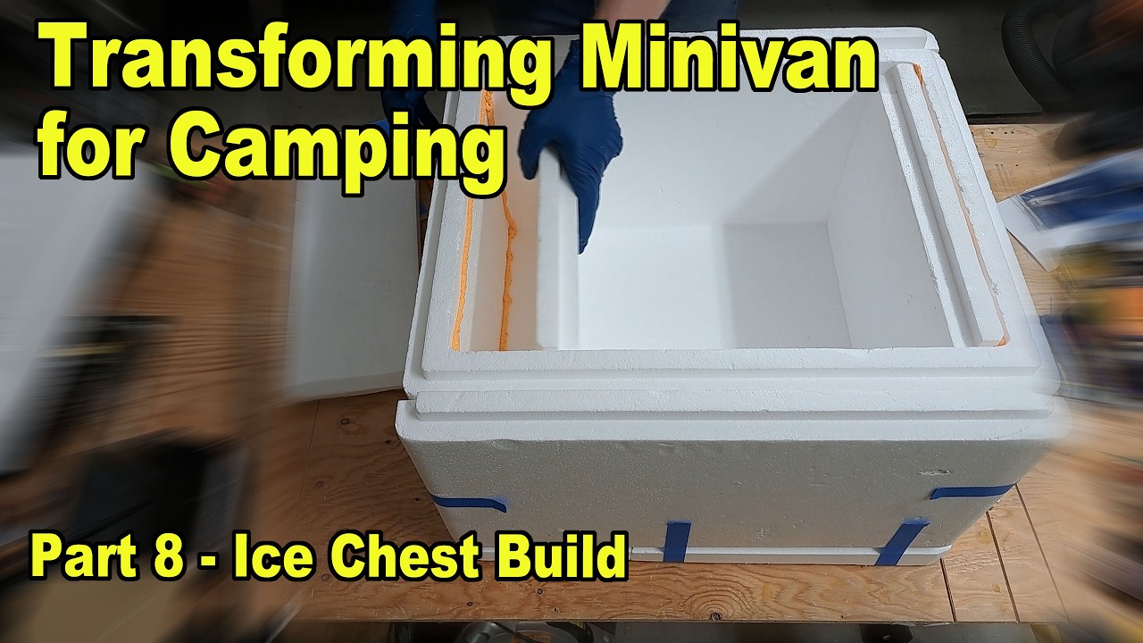 Transform Van for Camping Part 8 Ice Chest Build - YouTube