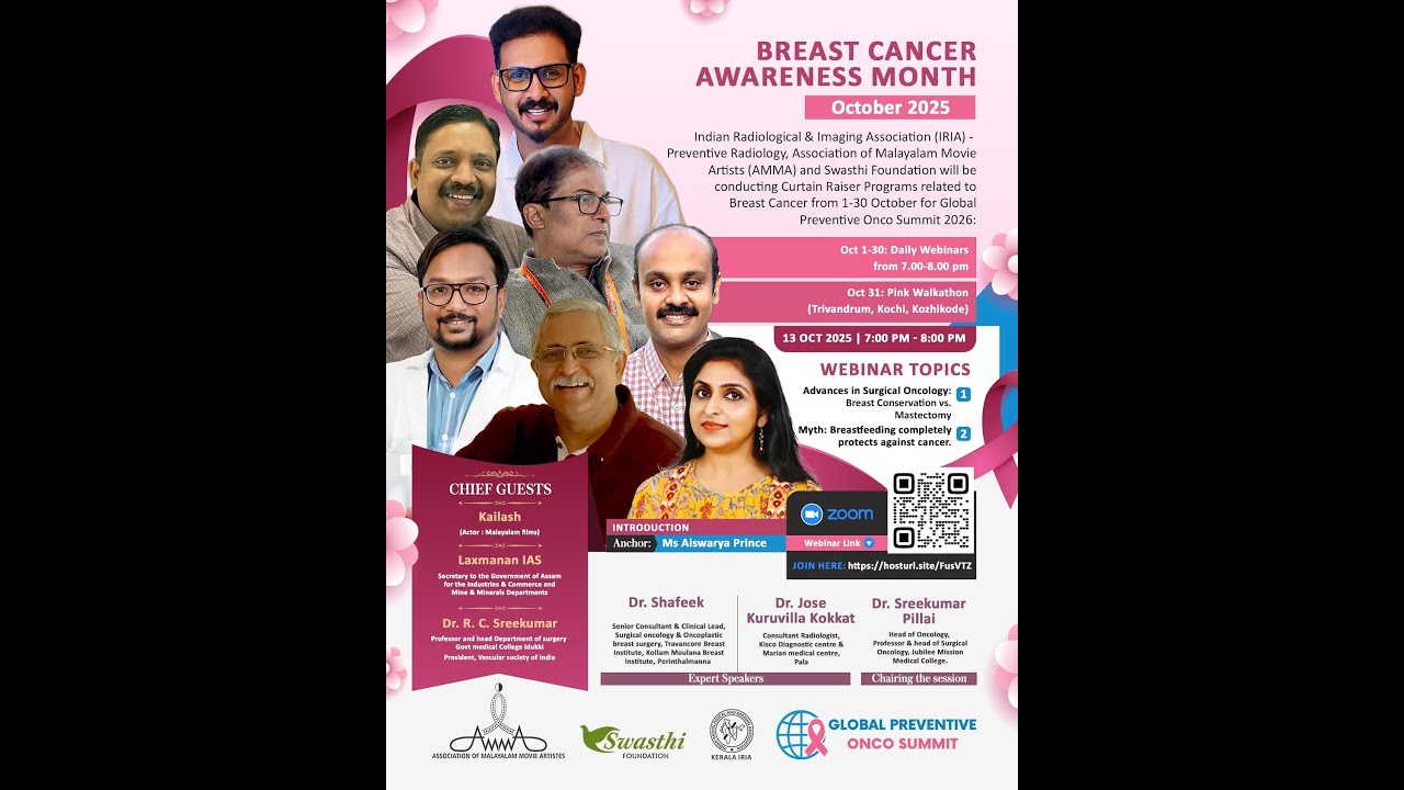 Global Fight Against Breast Cancer | Kailash | AMMA |Breast Cancer ...