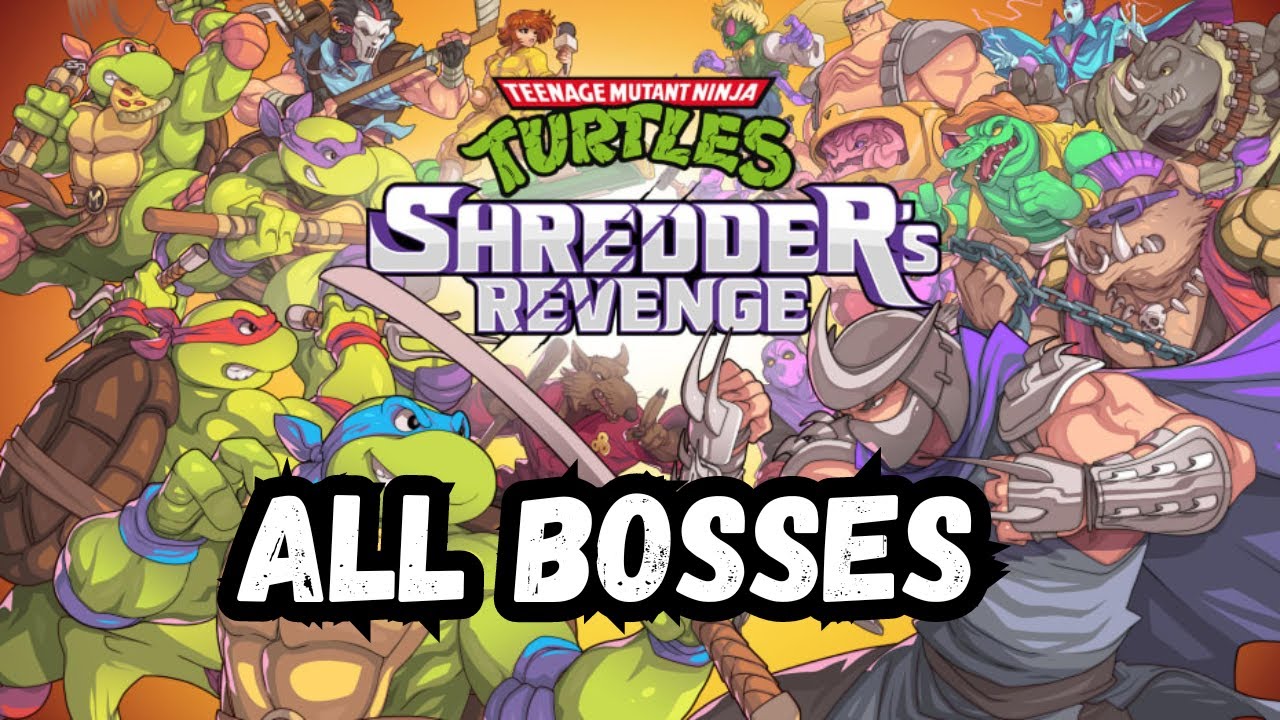 Teenage Mutant Ninja Turtles: Shredder's Revenge - All Bosses with ...